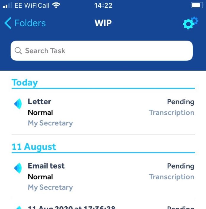Does the BigHand Go mobile app allow users to resend dictations?