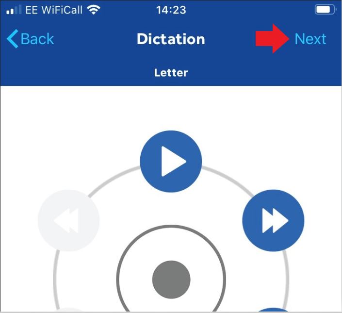 Does the BigHand Go mobile app allow users to resend dictations?