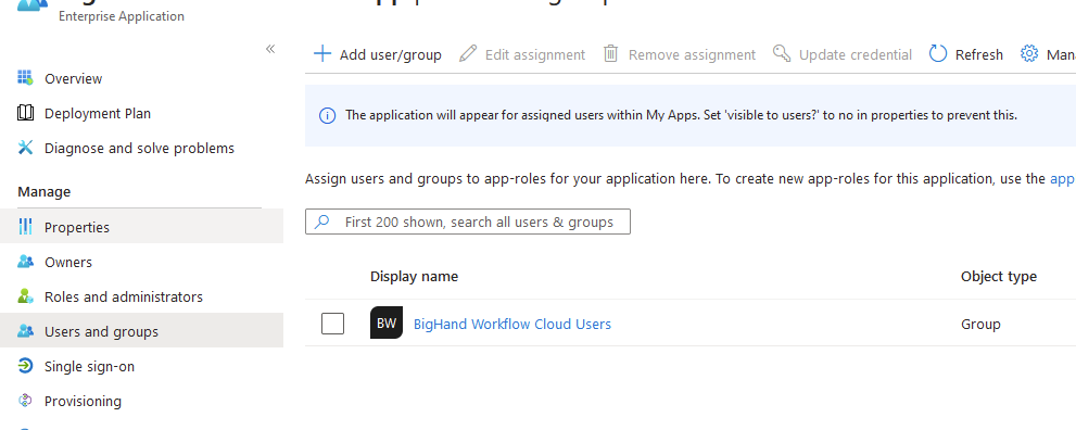 Workflow Management Enterprise (OnPrem) - Entra ID User Provisioning and SSO Authentication Setup