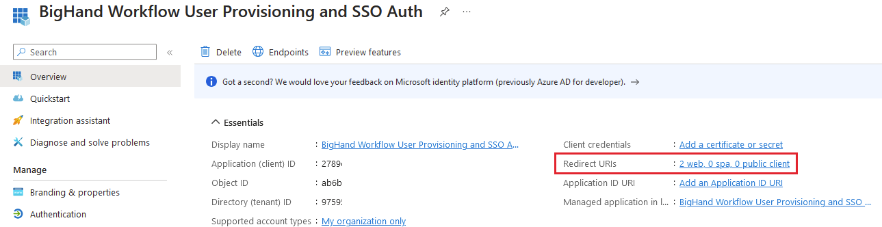 Workflow Management Enterprise (Cloud) - Entra ID User Provisioning and SSO Authentication Setup