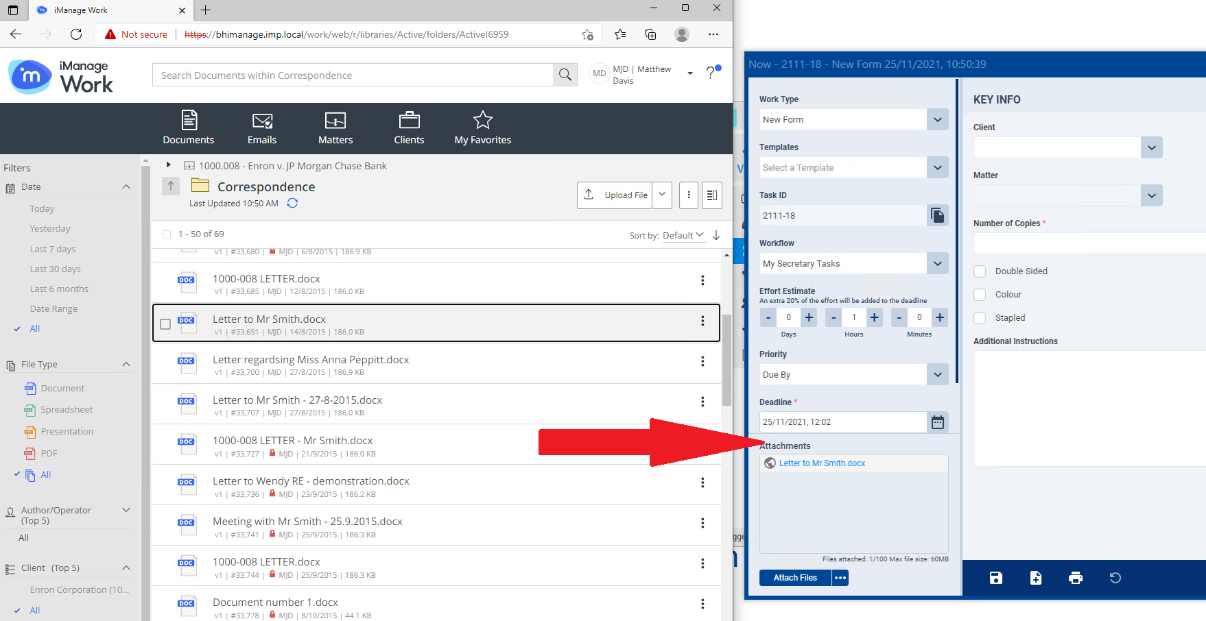 Workflow Management Enterprise (OnPrem & Cloud) - iManage Integrations